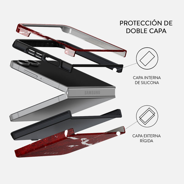 Iconic Red Ruby - Samsung Galaxy Z Flip 7 Funda | BURGA